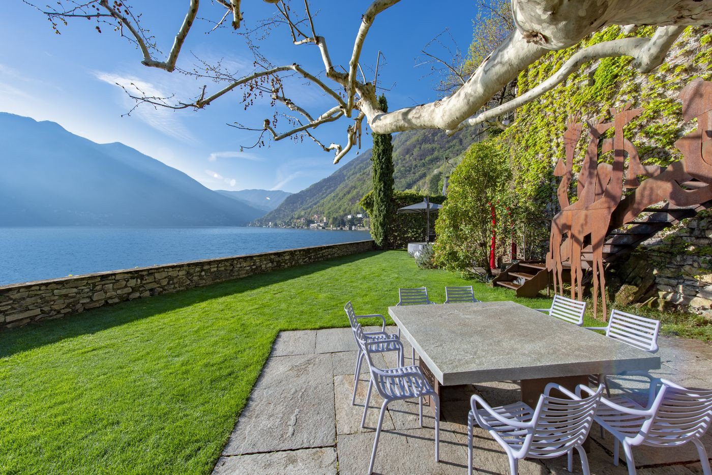 Comer See Ferienhaus Mit Seezugang